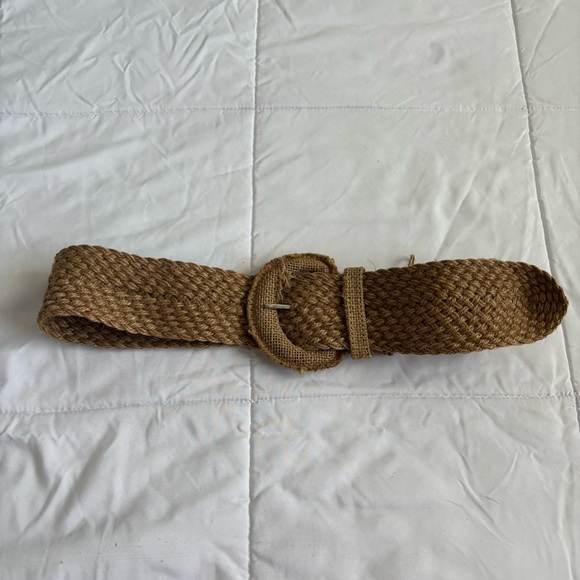 Accessories | Natural Jute Belt For Women Round Buckle Jute Belt Boho ...